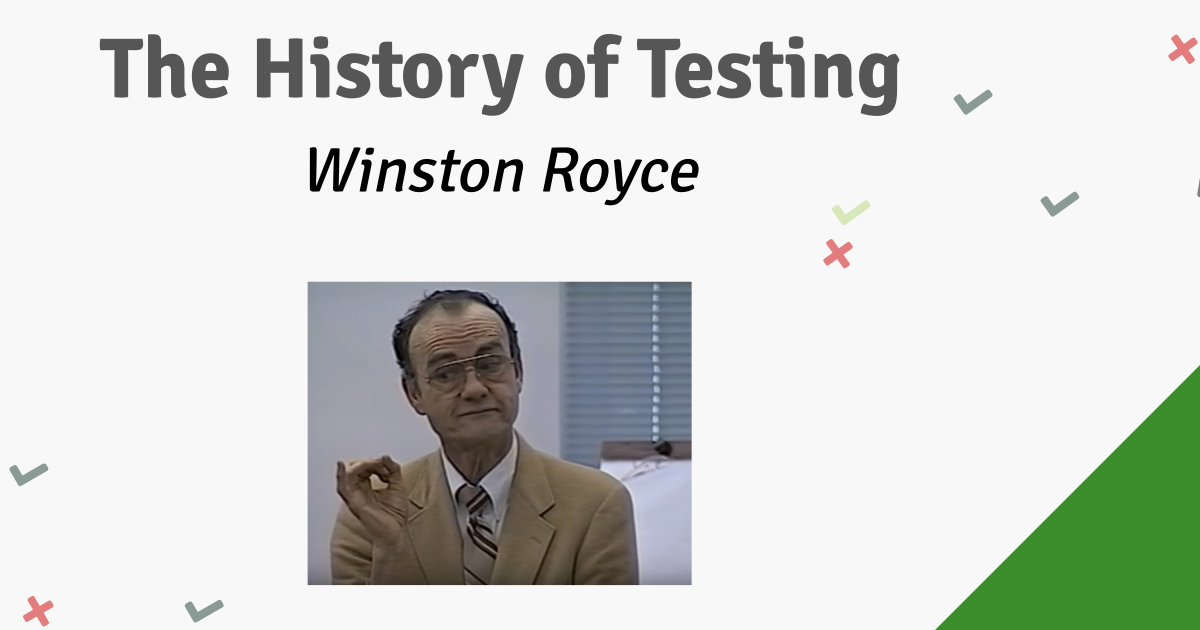 On August 15, 1929 was born Winston Royce : r/KiwiTCMS